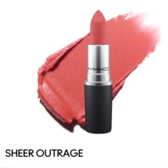 MAC Cosmetics | Makeup | Mac Powder Kiss Lipstick Sheer Outrage 928 ...